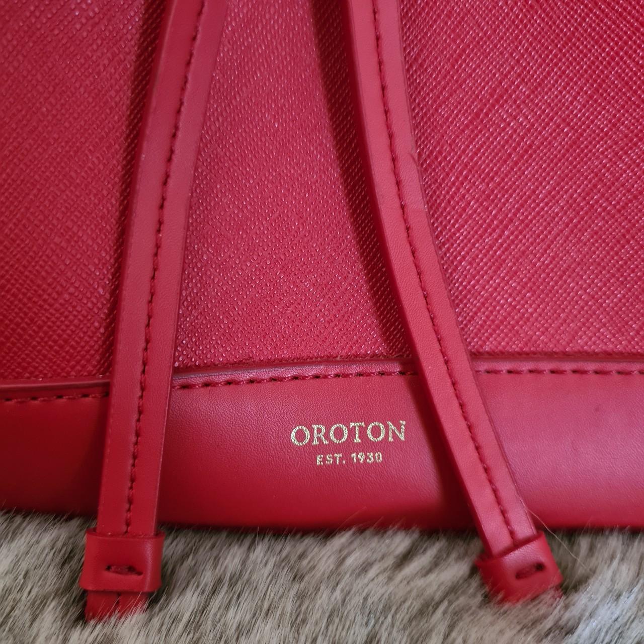 Oroton Red Bucket Bag Comes with small strap and... - Depop