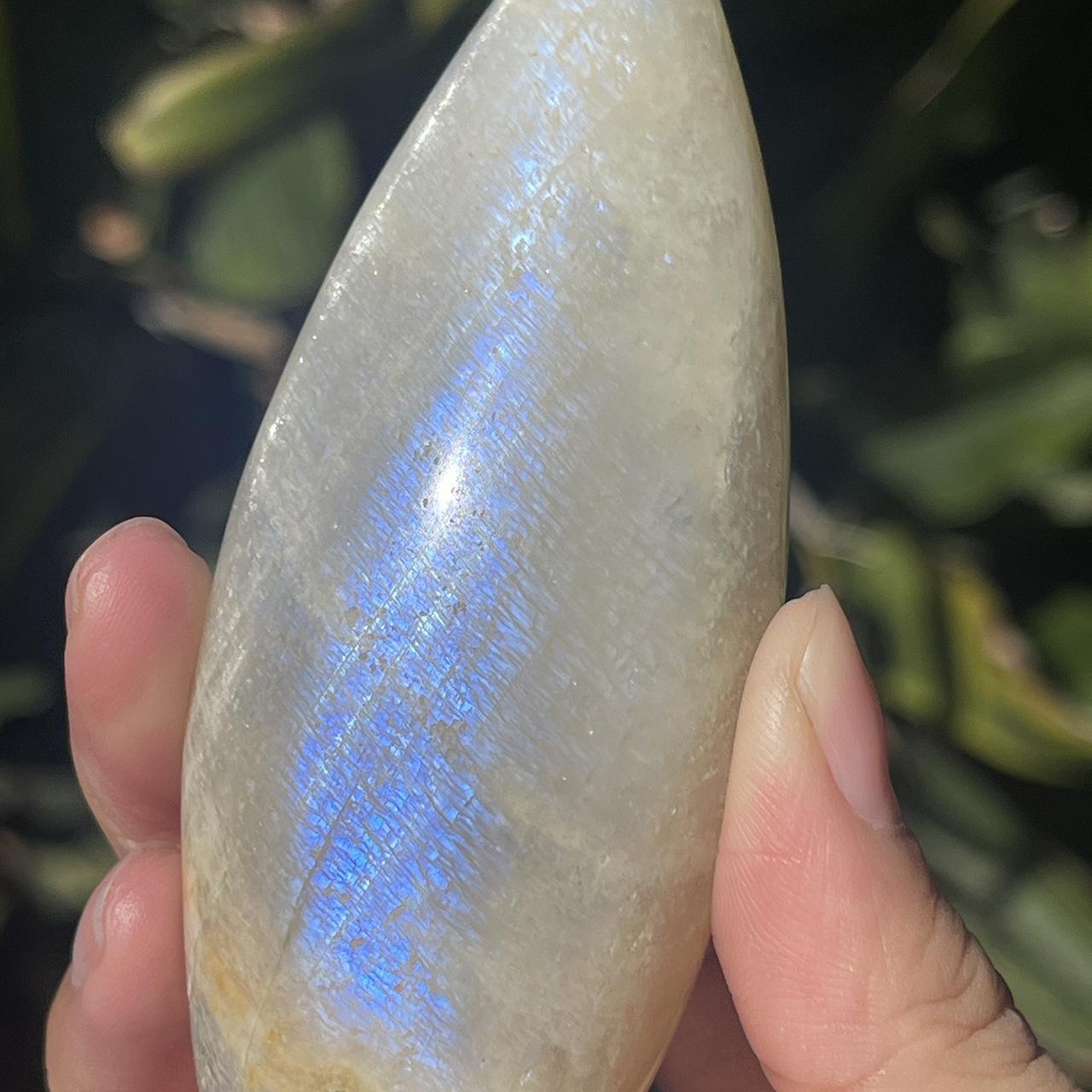 SUPER FLASHY MOONSTONE FLAME White moonstone is... - Depop