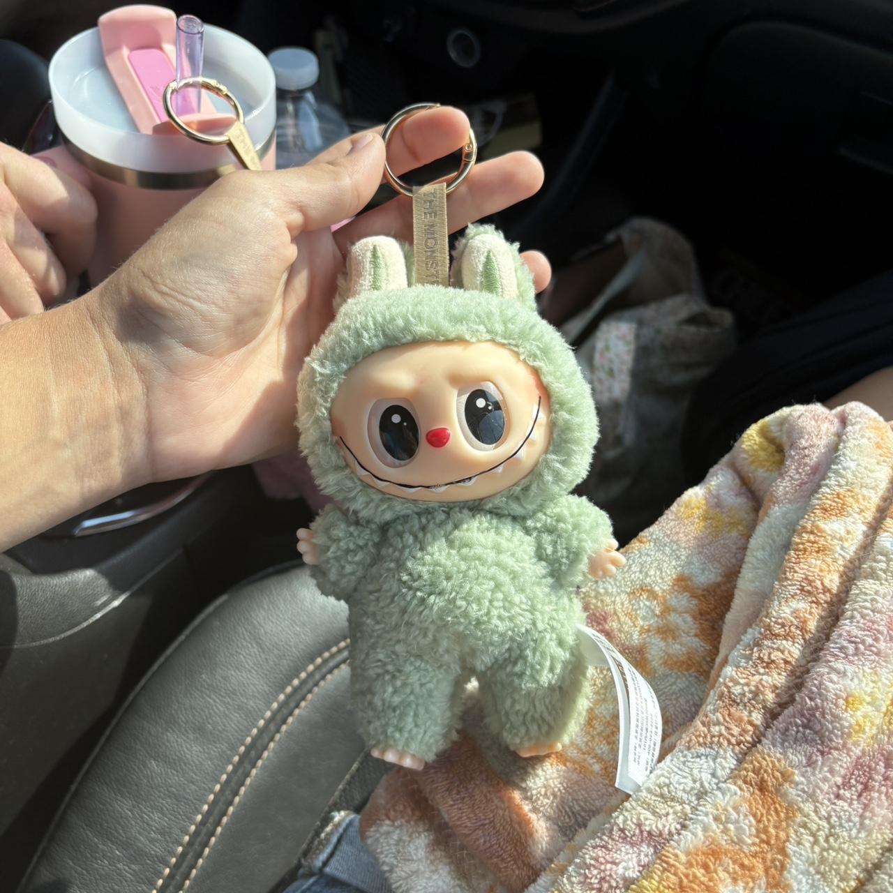 Labubu macron edition Green Grape #labubu #fake | Depop