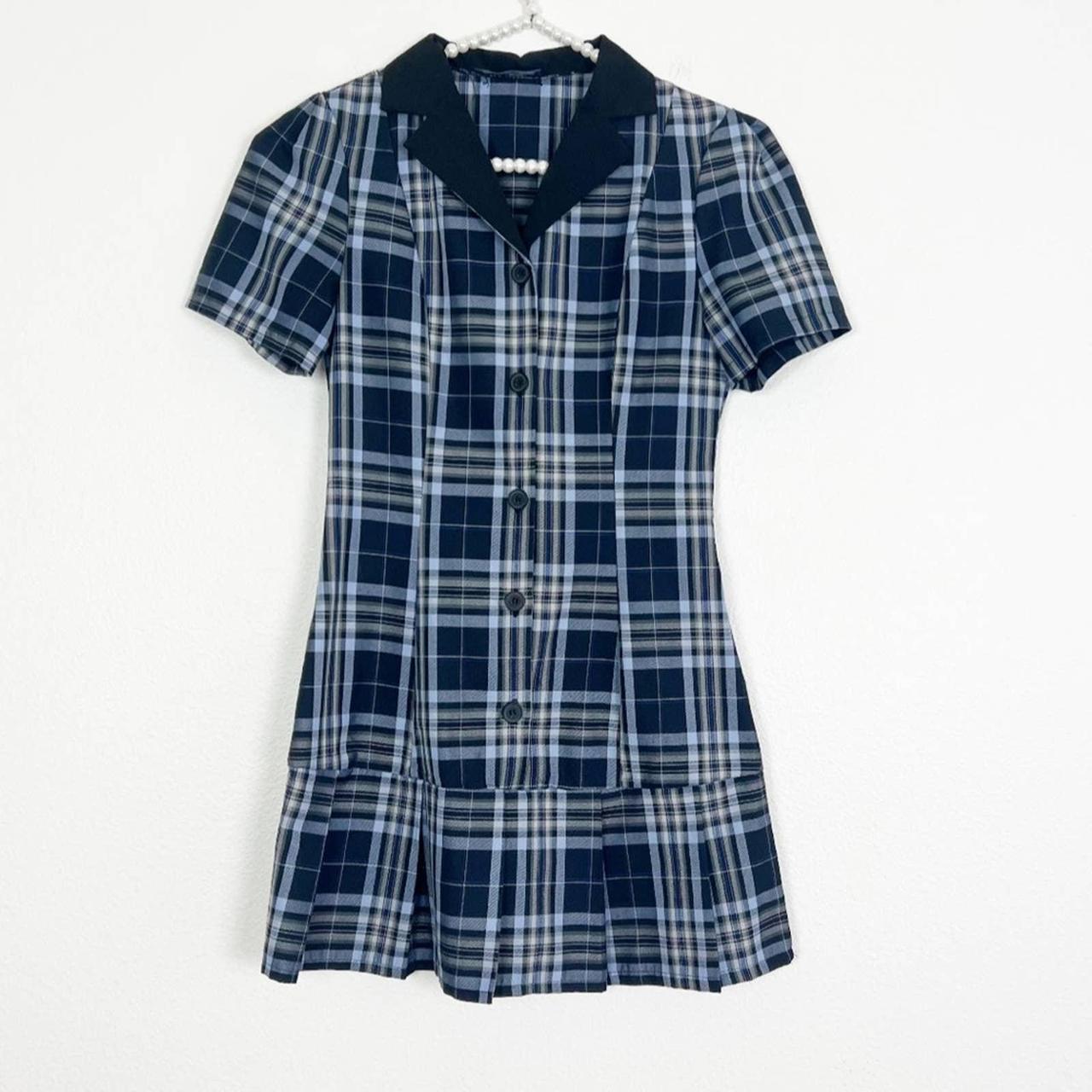 Cider Women's Blue Dress | Depop