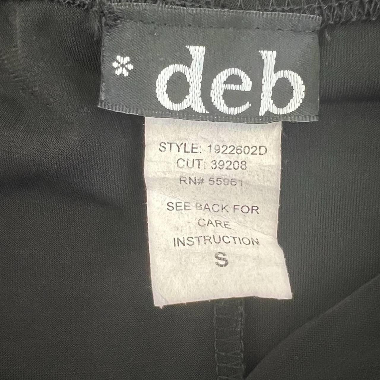 Y2K Deb black rhinestone stretchy mini dress Size... - Depop