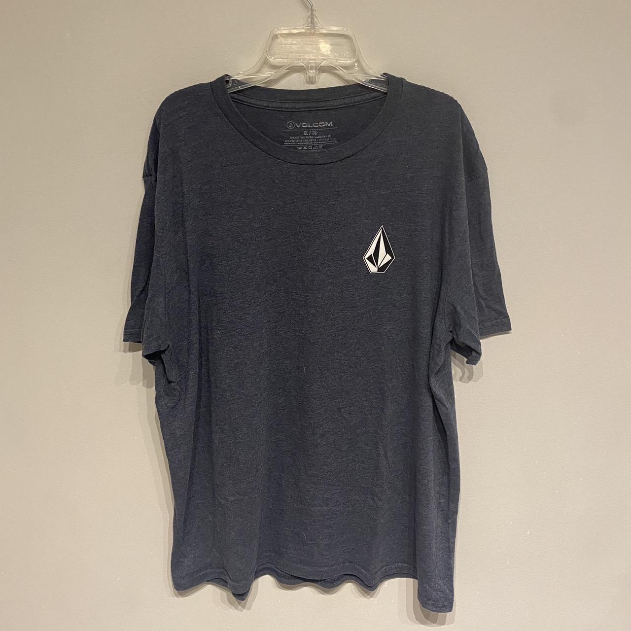 Men’s dark grey volcom t shirt - Depop
