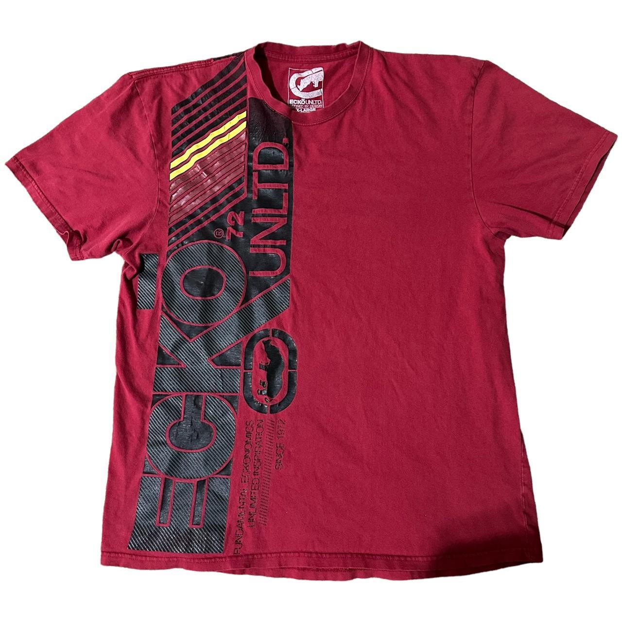 Ecko Unltd red graphic tee size XL FREE... - Depop