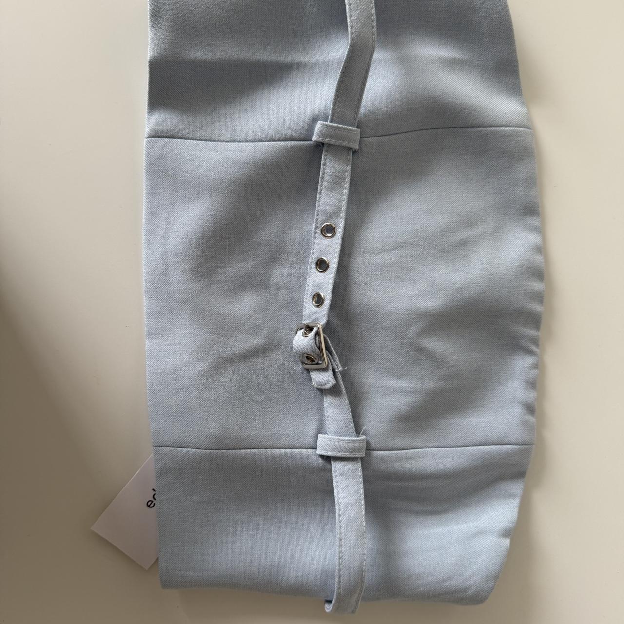 Baby Blue zip up Tube top | Depop