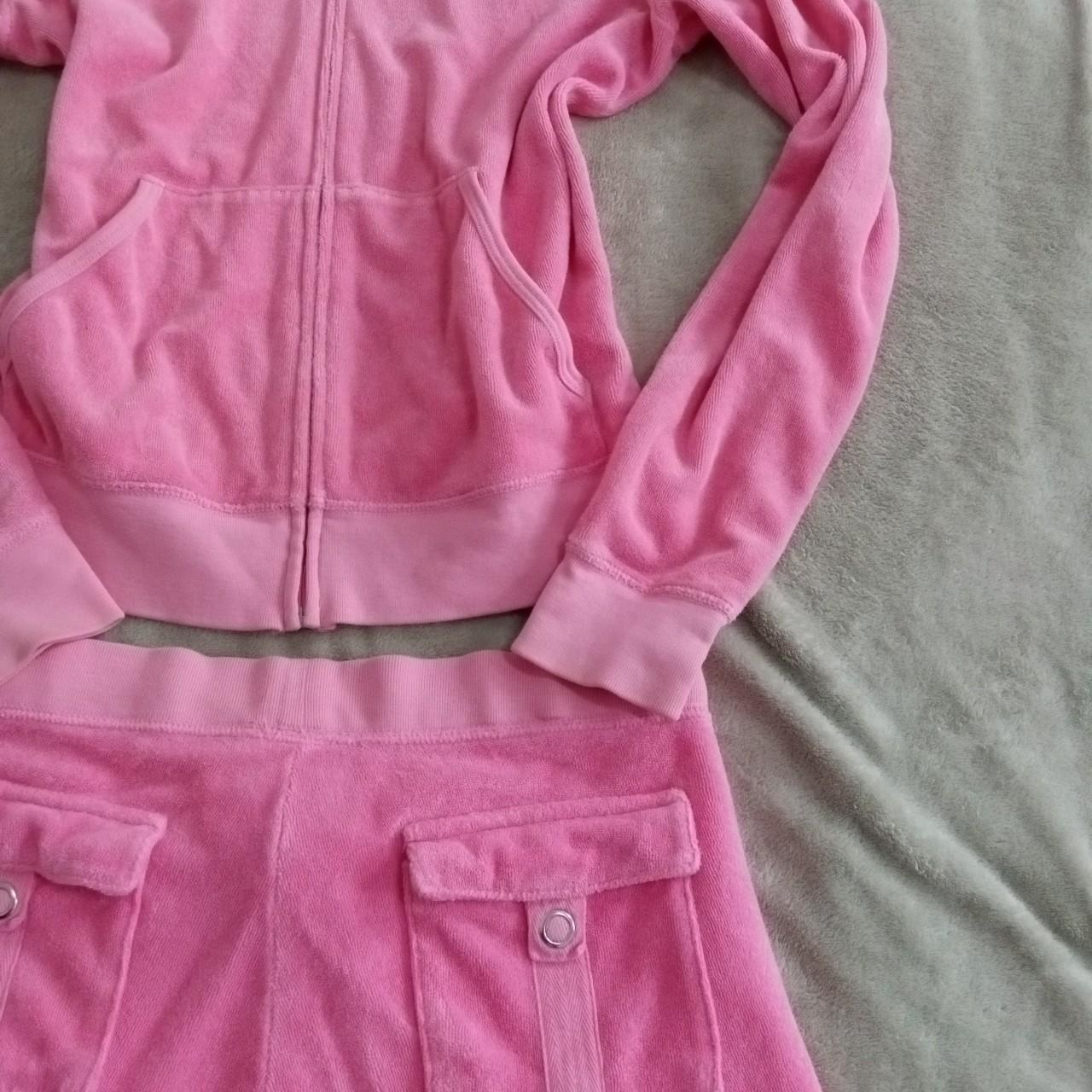 PINK JUICY COUTURE TRACKSUIT pink/peach color way... | Depop