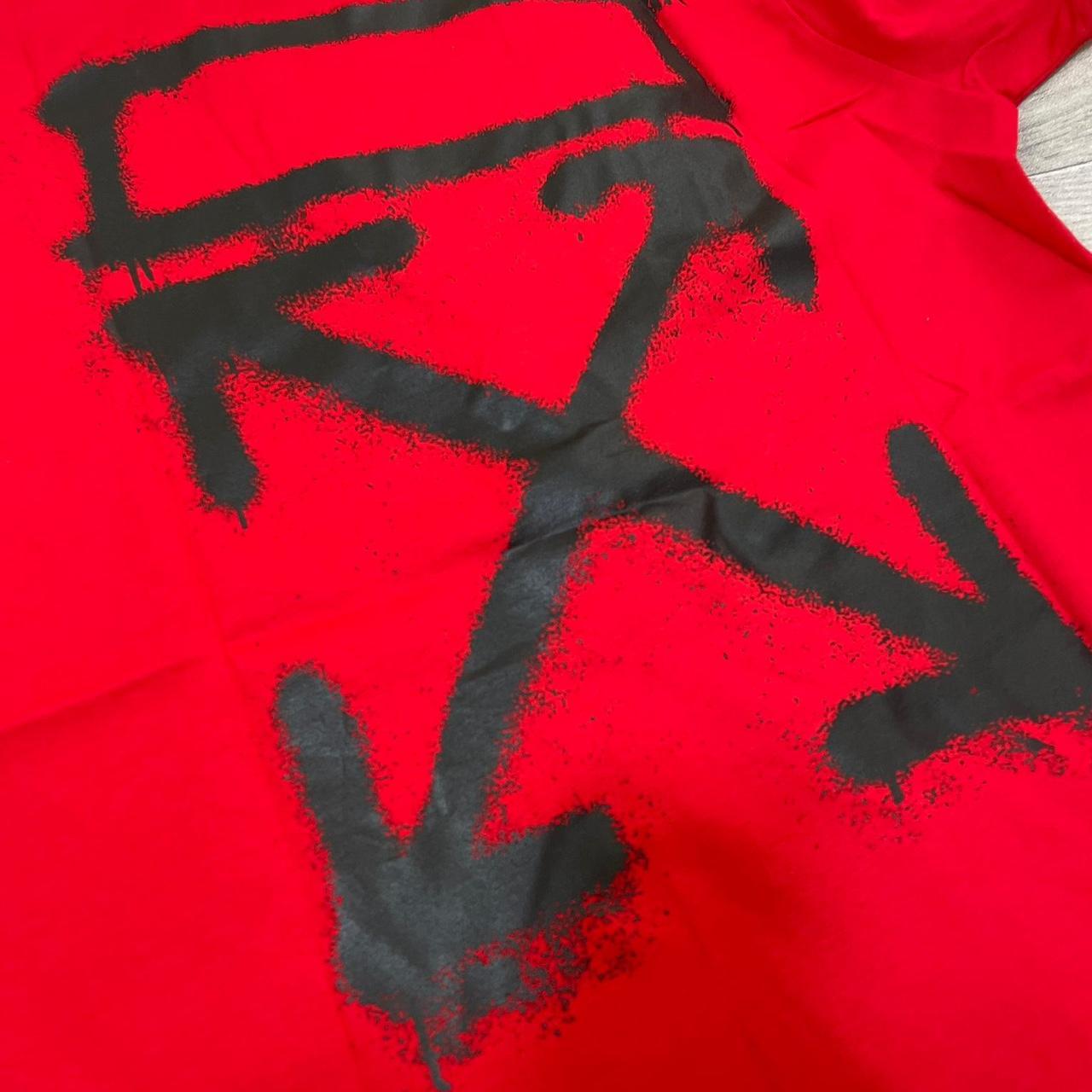 Red off T-shirt Brand new with tags Free... - Depop