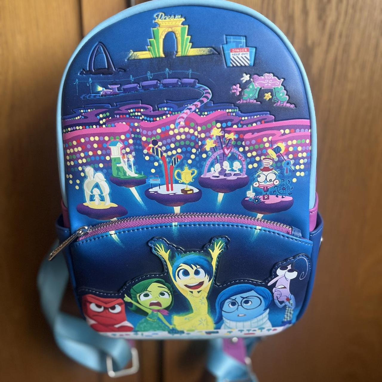 Loungefly inside out backpack. Worn once. - Depop