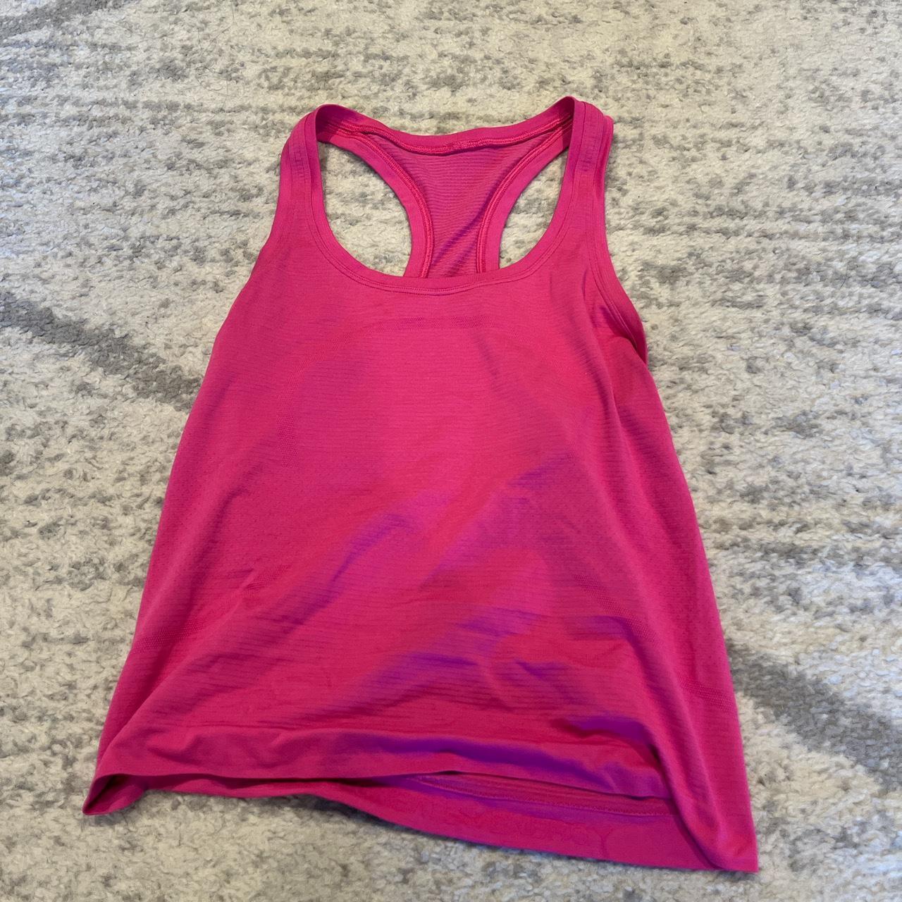 super cute sonic pink swiftly tech tank top race... - Depop