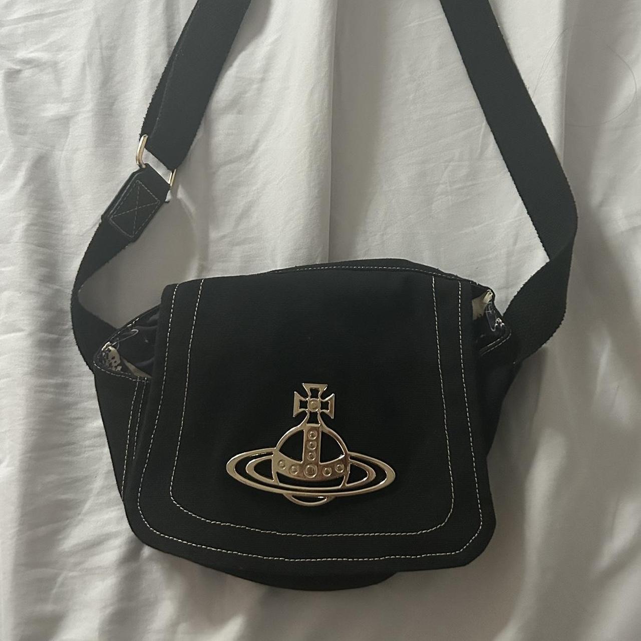 authentic vivienne westwood crossbody canvas bag... - Depop