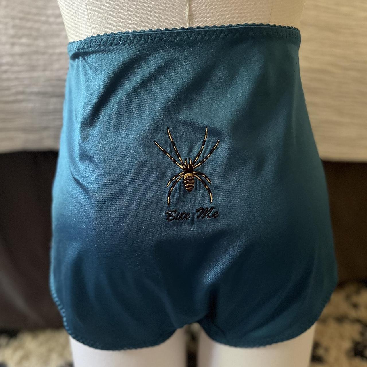 Shimmer blue Vassarette Shapewear high waist panties... - Depop