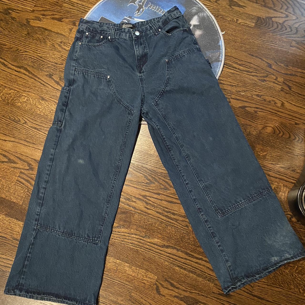 Baggy ass jeans Nickitten Jeans Size 34 12.5 inch... - Depop