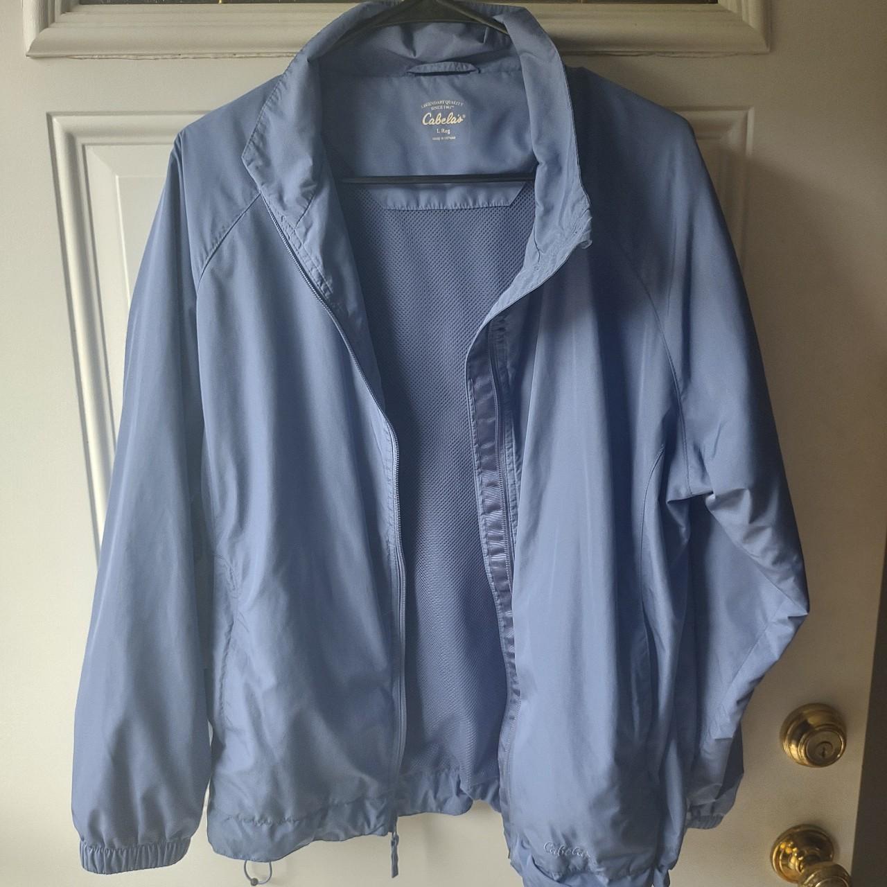 periwinkle purple Cabela's windbreaker adjustable... - Depop