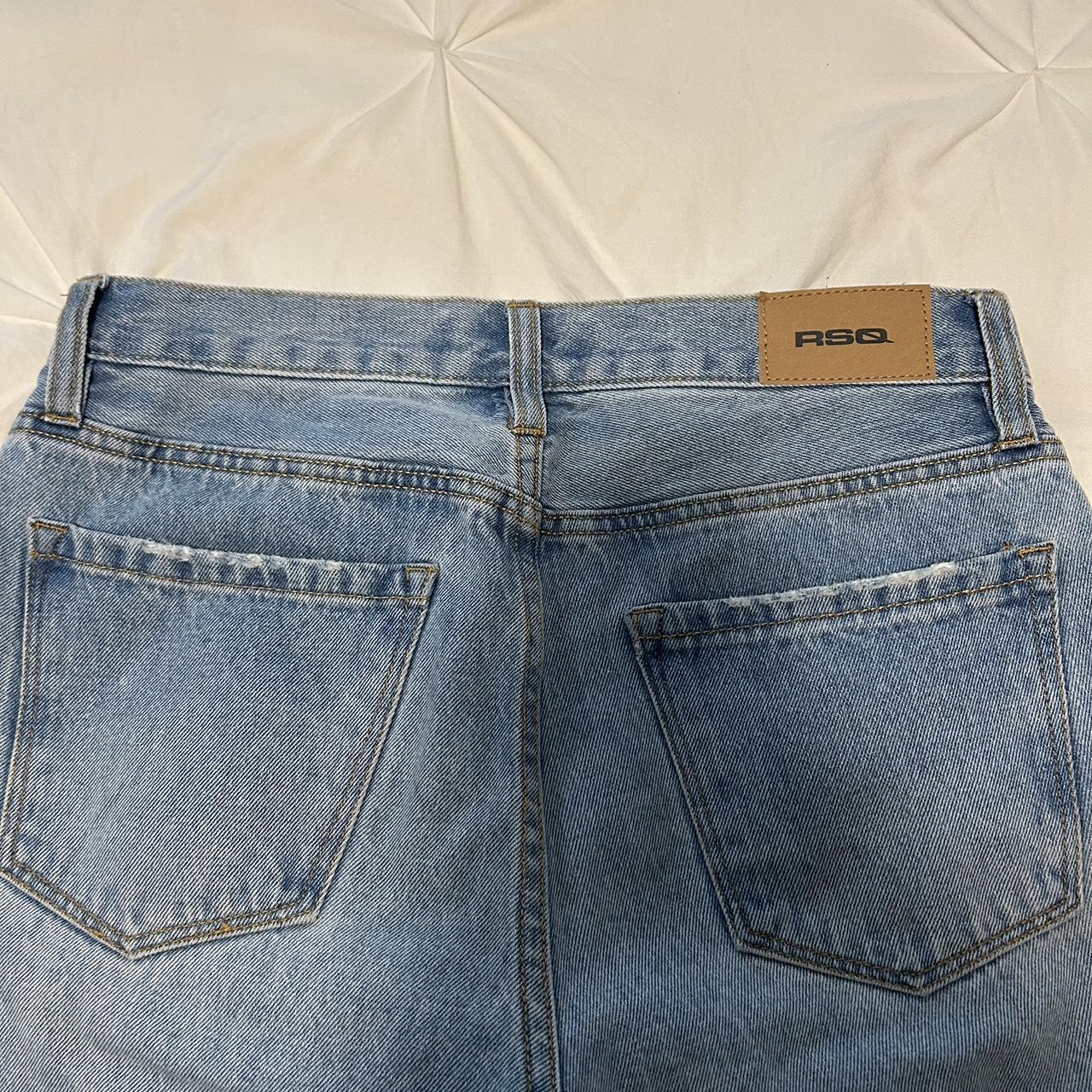Low waisted blue jeans. Brand is RSQ in size 0 or... - Depop