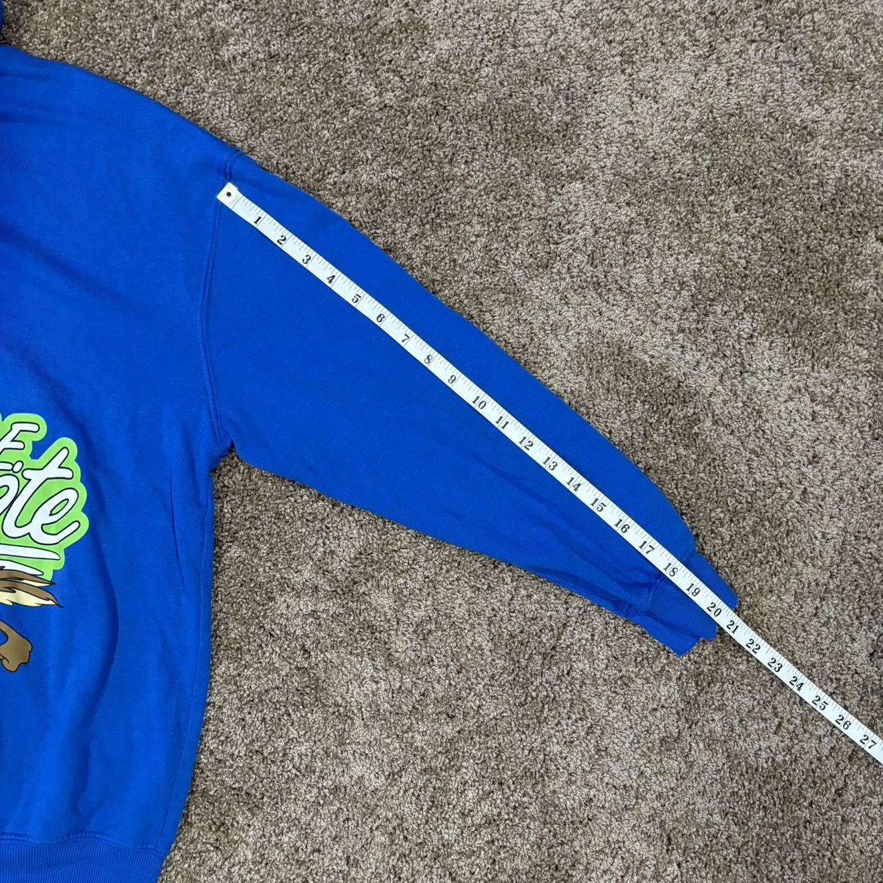 Vintage Blue Looney Tunes Road Runner Zip-Up Hoodie.... | Depop