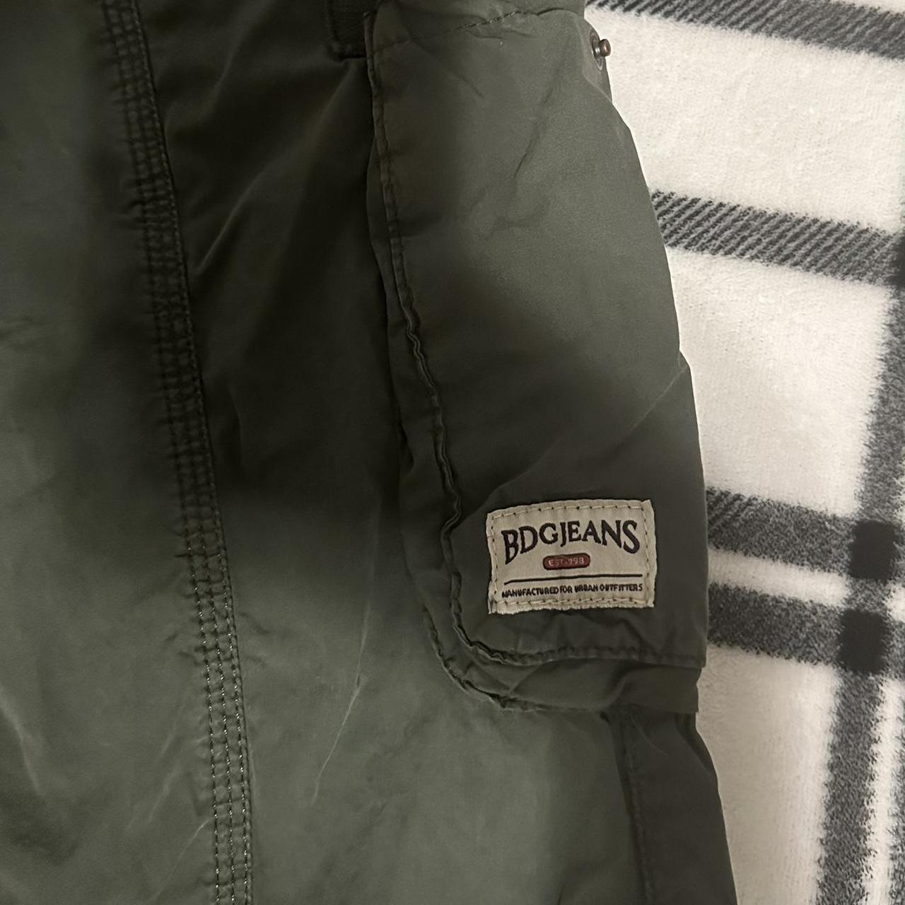 green BDG cargos originally $70, worn a few... - Depop