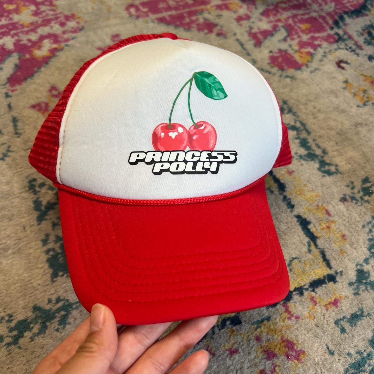 Red Princess Polly Trucker Hat #red #princesspolly... - Depop