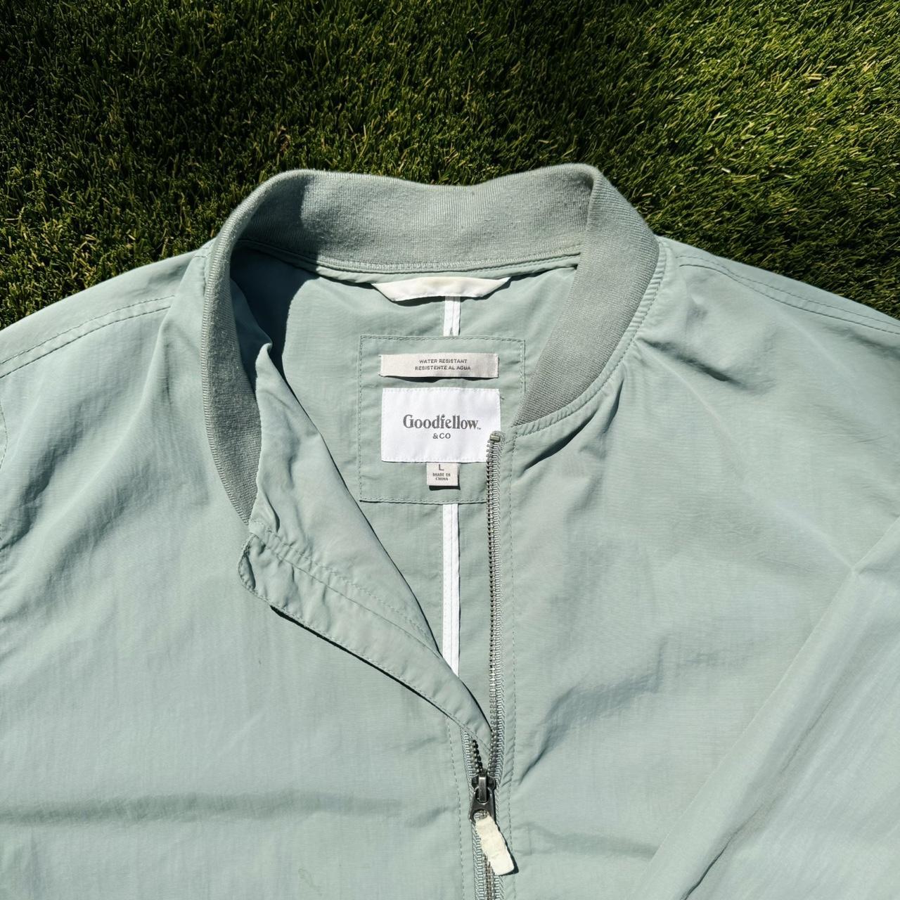 Goodfellow Bomber Jacket Color: Light green Size:... - Depop