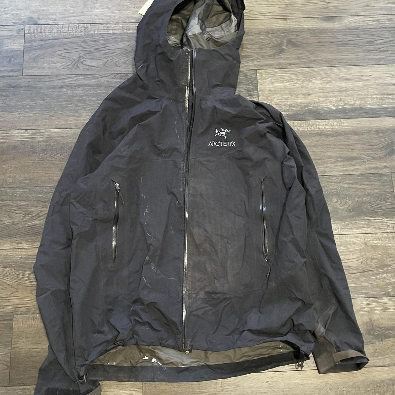 Arcteryx gortex jacket Arcteryx rain jacket Black... | Depop