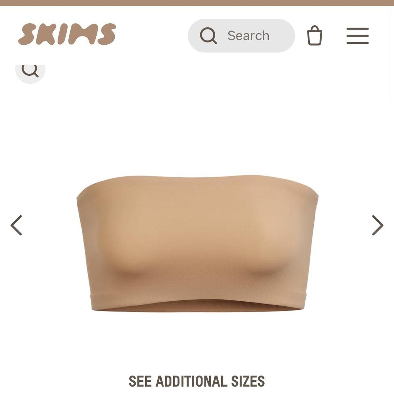 skims bandeau top 🪐 never worn size large fits... - Depop