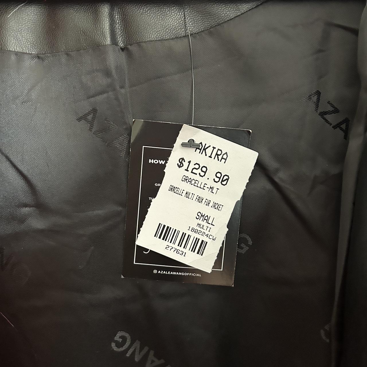 Azalea Wang faux fur jacket Bought from AKIRA New,... - Depop