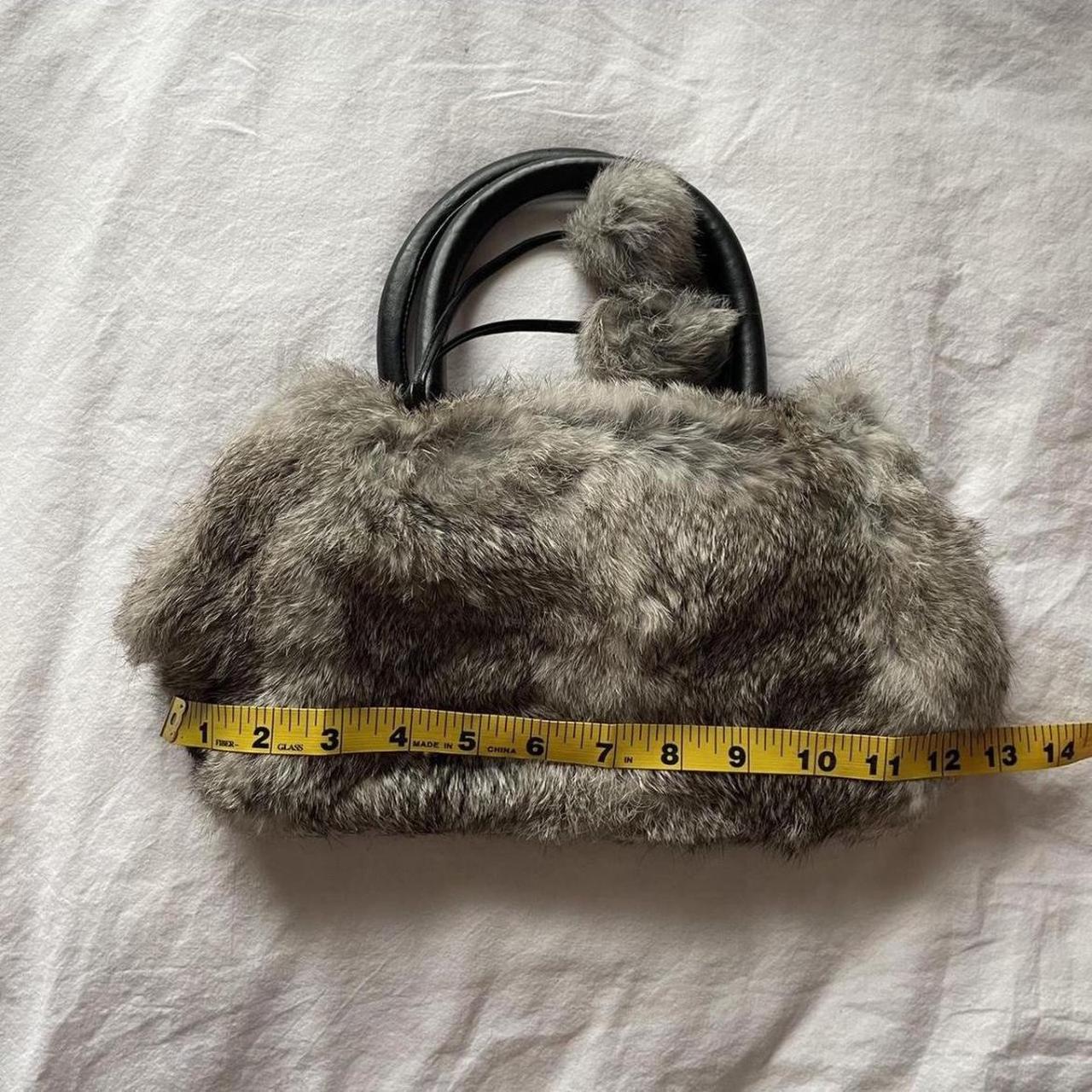 Vintage Danier Rabbit Fur Mini Purse with... | Depop