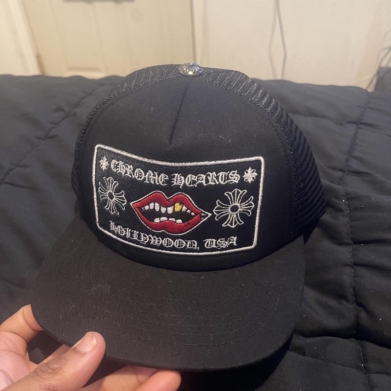 Chrome Hearts Lips Hat CH Hollywood USA Snapback... - Depop