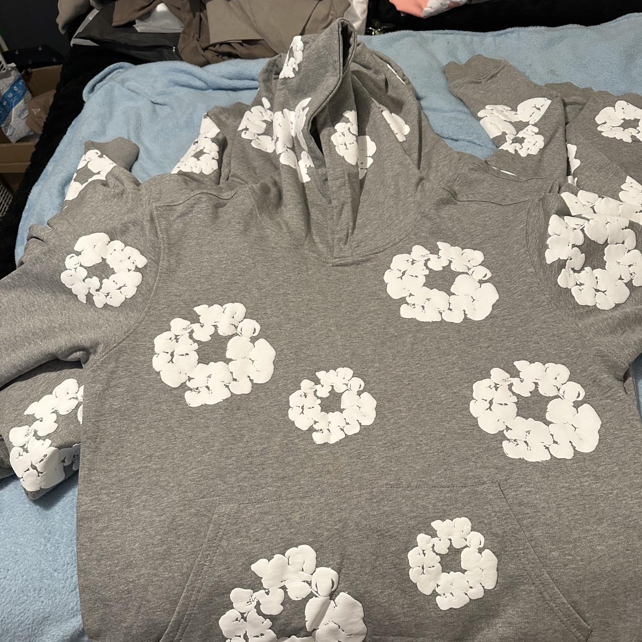 Denim Tears Flower Wreath Hoodies Thick puff print... - Depop