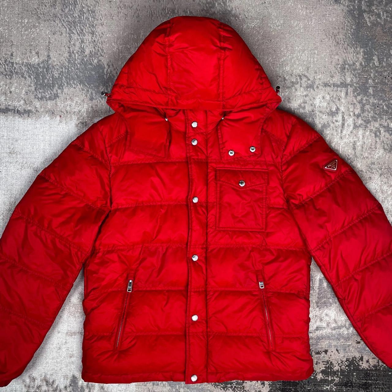 Brand: Prada Model: Triangle Logo Down Jacket Price:... - Depop