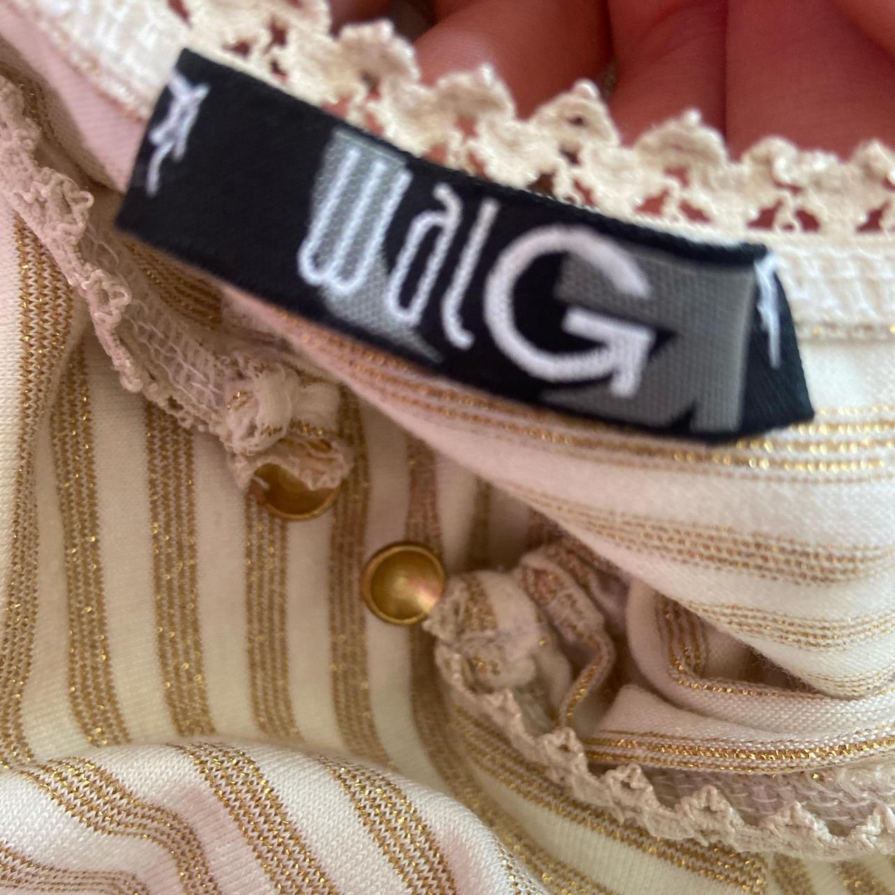 vintage walG glittery bandeau/boobtube top size 10... - Depop