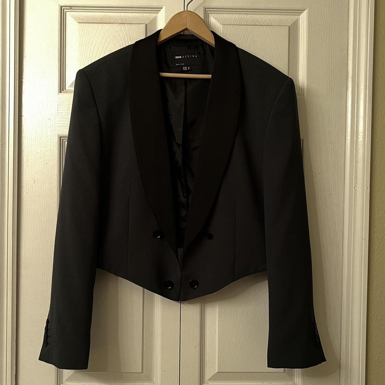ASOS Cropped Suit Jacket Size- US 44 - Depop