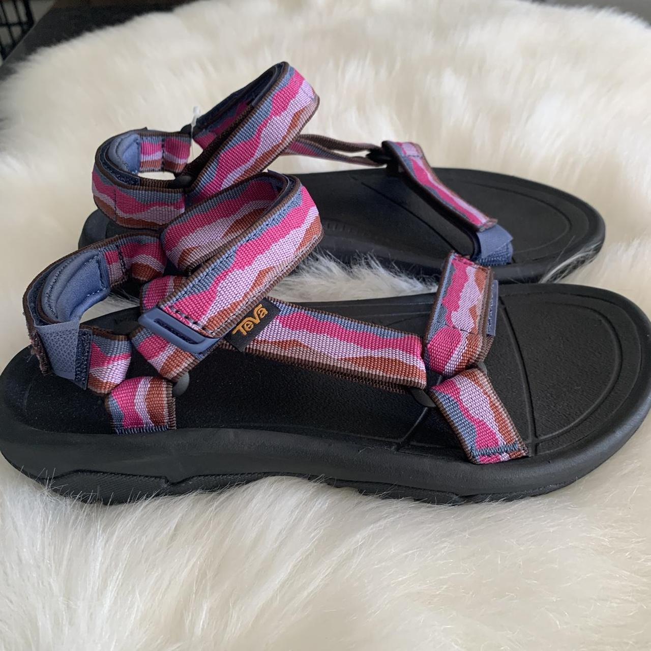 Teva Women's Pink Sandals | Depop