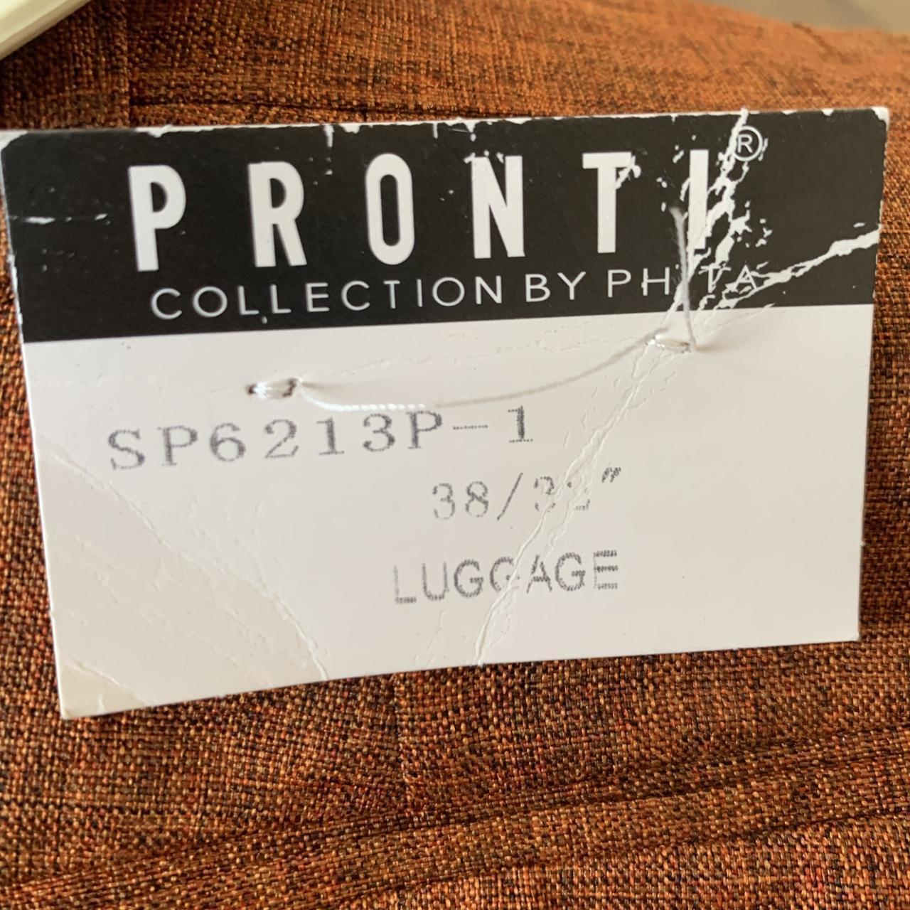 Pronti Men’s brown and white tie-dye dress pants... - Depop