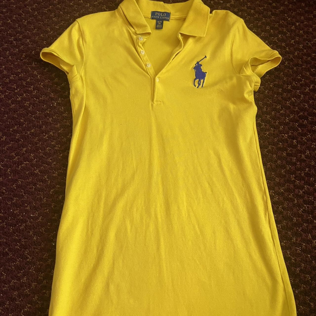 Yellow Polo Ralph Lauren dress in older girls size... - Depop