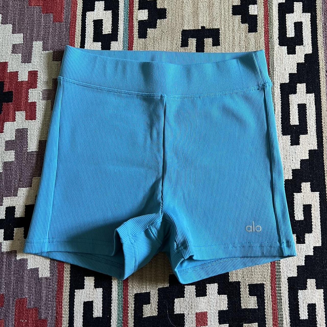 Blue Alo shorts! In great condition only wore them a... - Depop