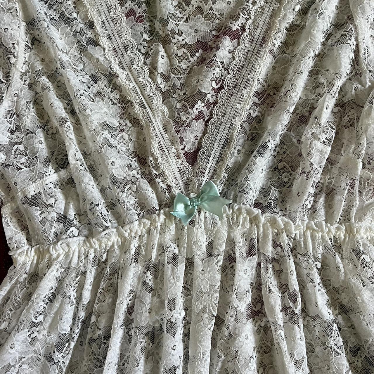 Vintage Betsey Johnson Sheer Lace Dress In Great Depop