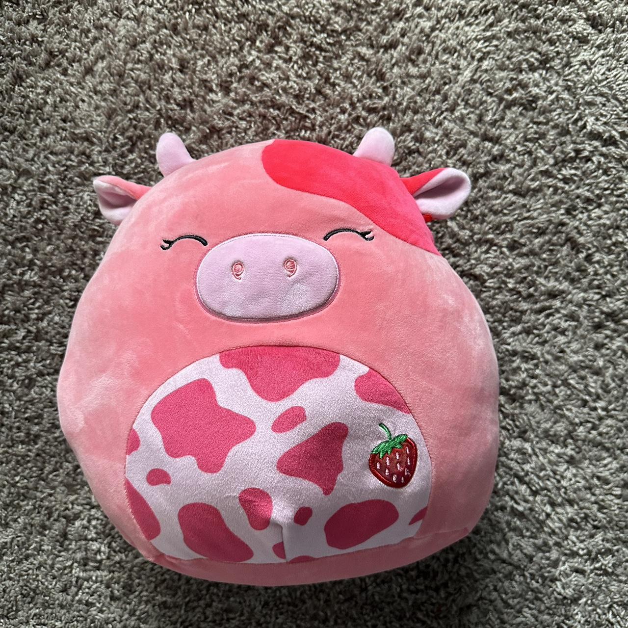 Strawberry cow squishmallow - Depop