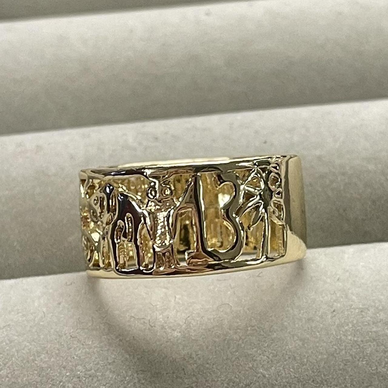 Good Luck Ring 14k gold plated Available in size... - Depop