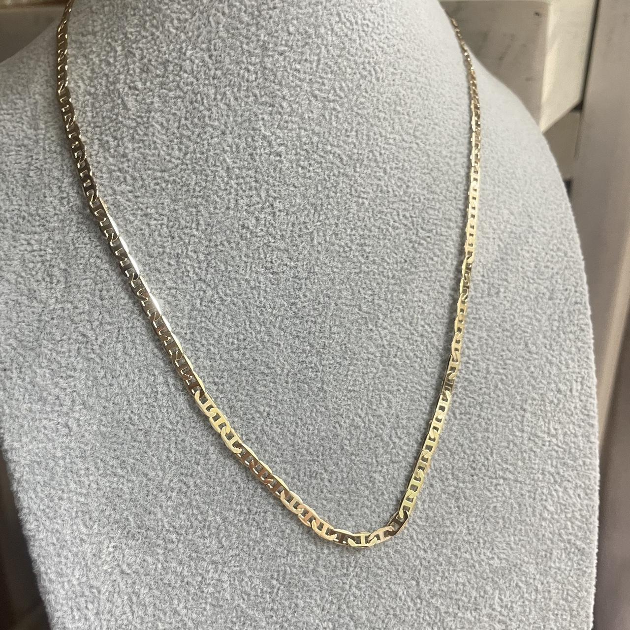 Mariner Design Chain 14k gold plated 18 inch - Depop
