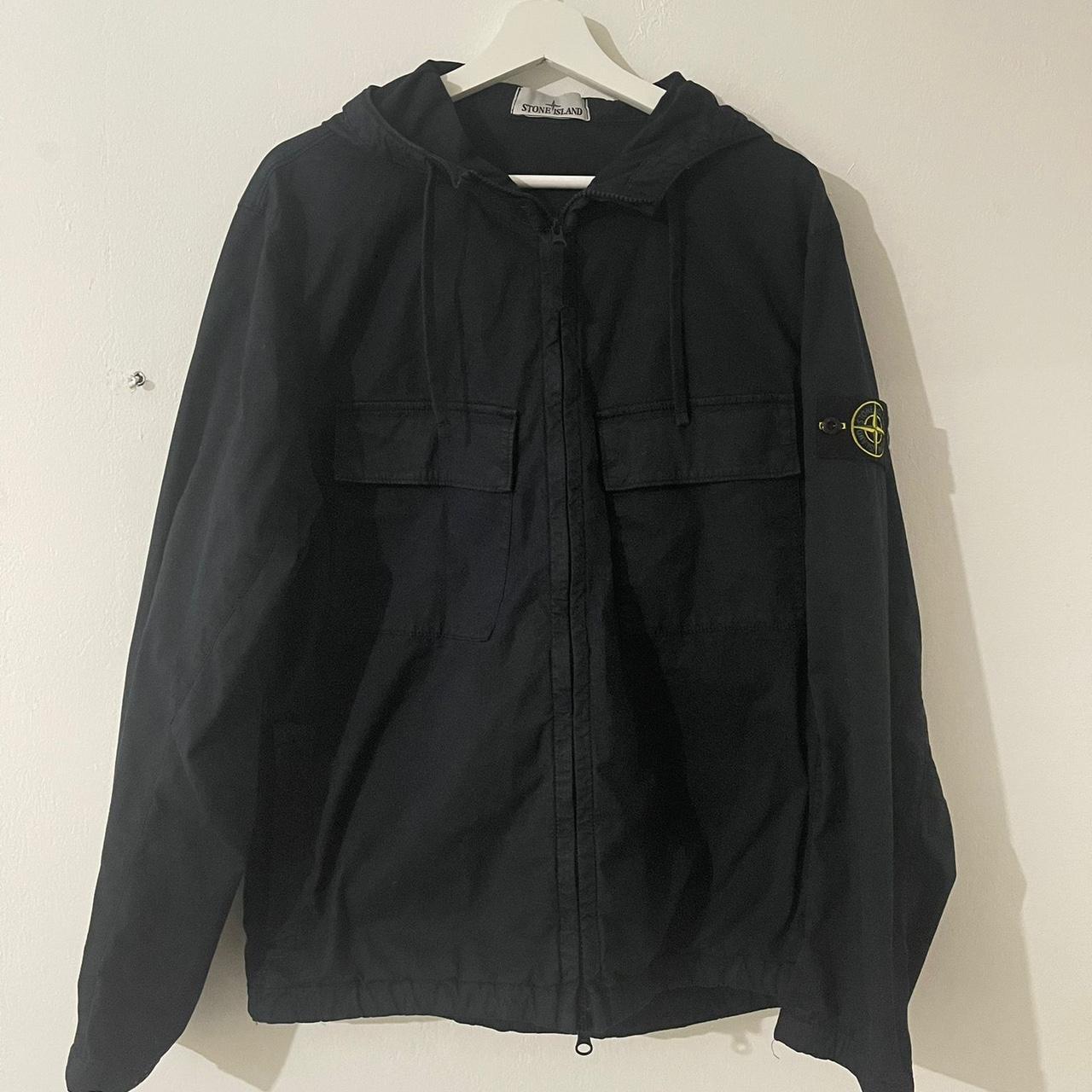 Stone island windbreaker coat Supima cotton twill... - Depop
