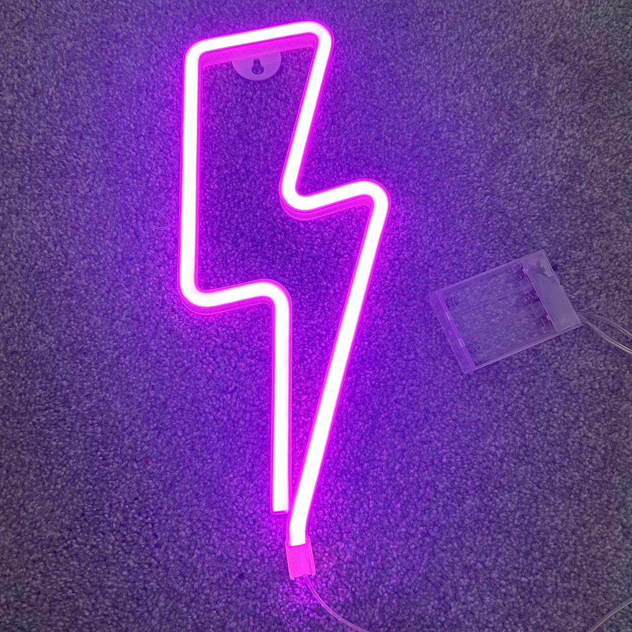 NEW LED LIGHTNING BOLT SIGN super cute and... - Depop