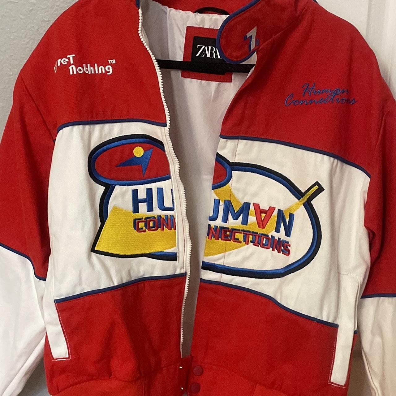 Zara Men's Red and White Top | Depop