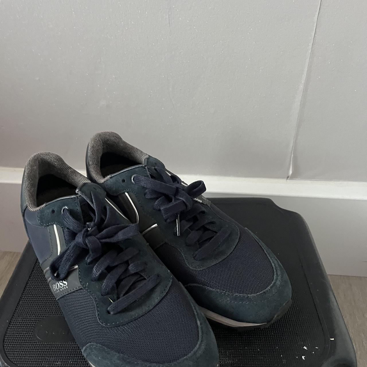 Boss navy shoes size 7 - Depop