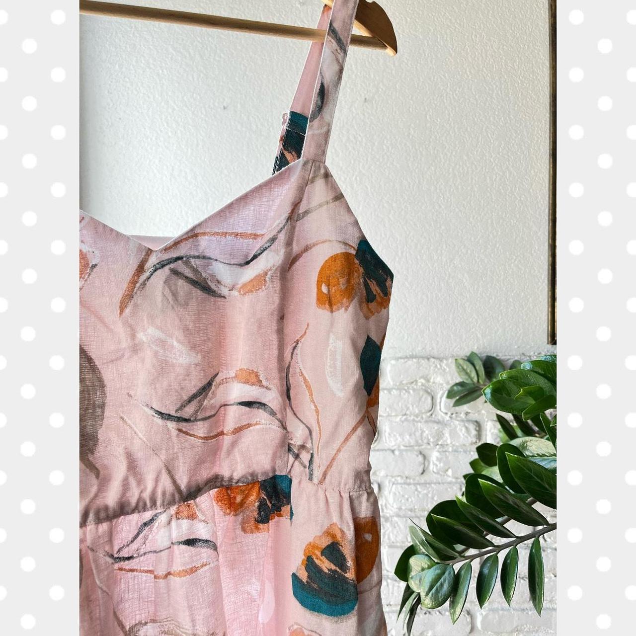 100% Linen sweetheart neckline dress. RACHEL ZOE,... - Depop