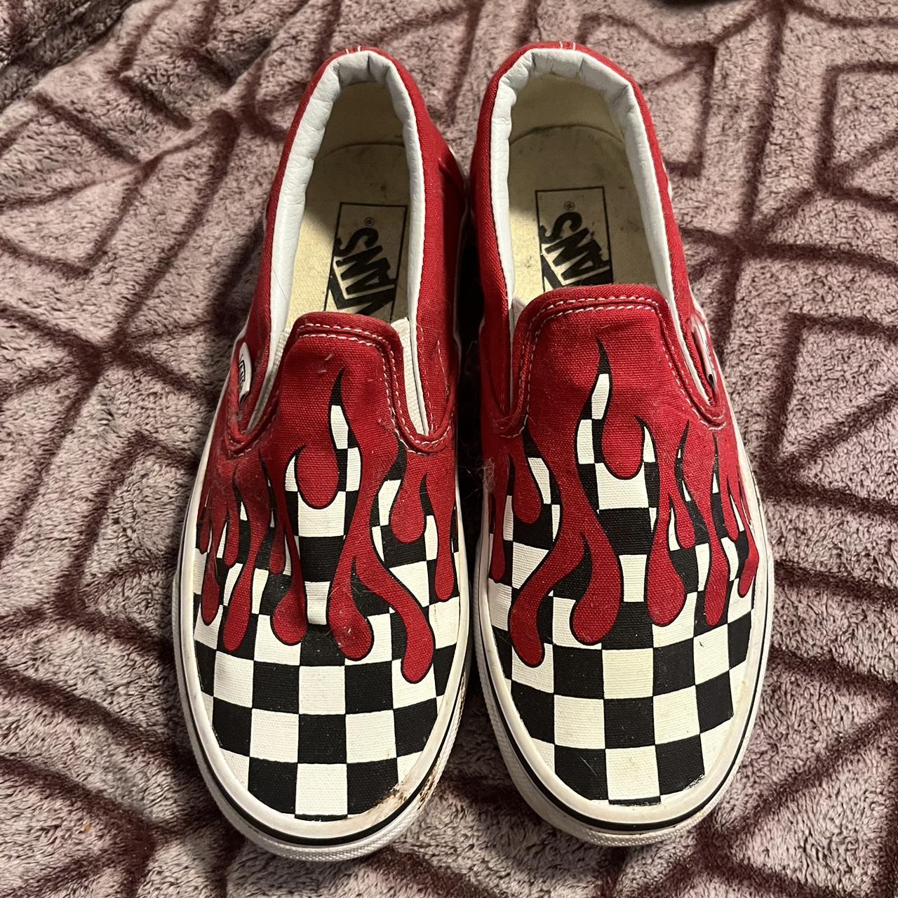 Red slime vans accepting offers! - Depop