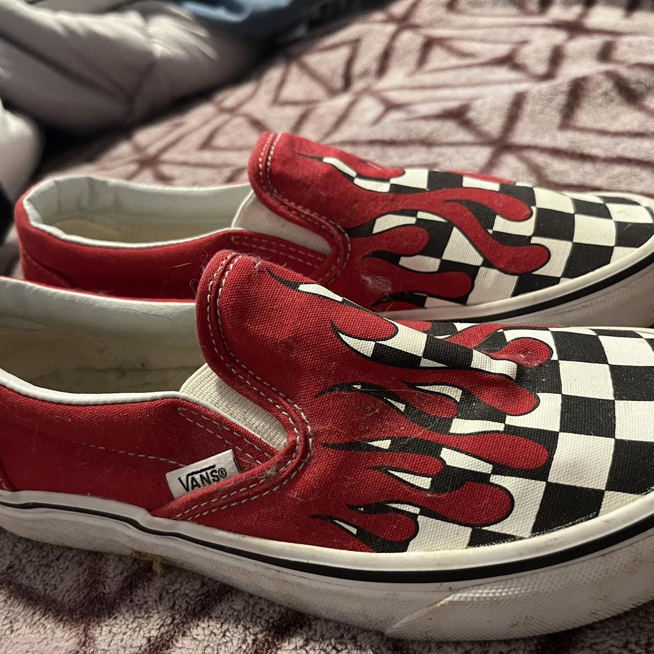 Red slime vans accepting offers! - Depop