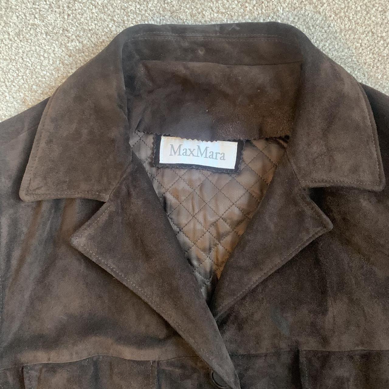 Vintage Max Mara Suede Jacket Unisex item Genuine... - Depop