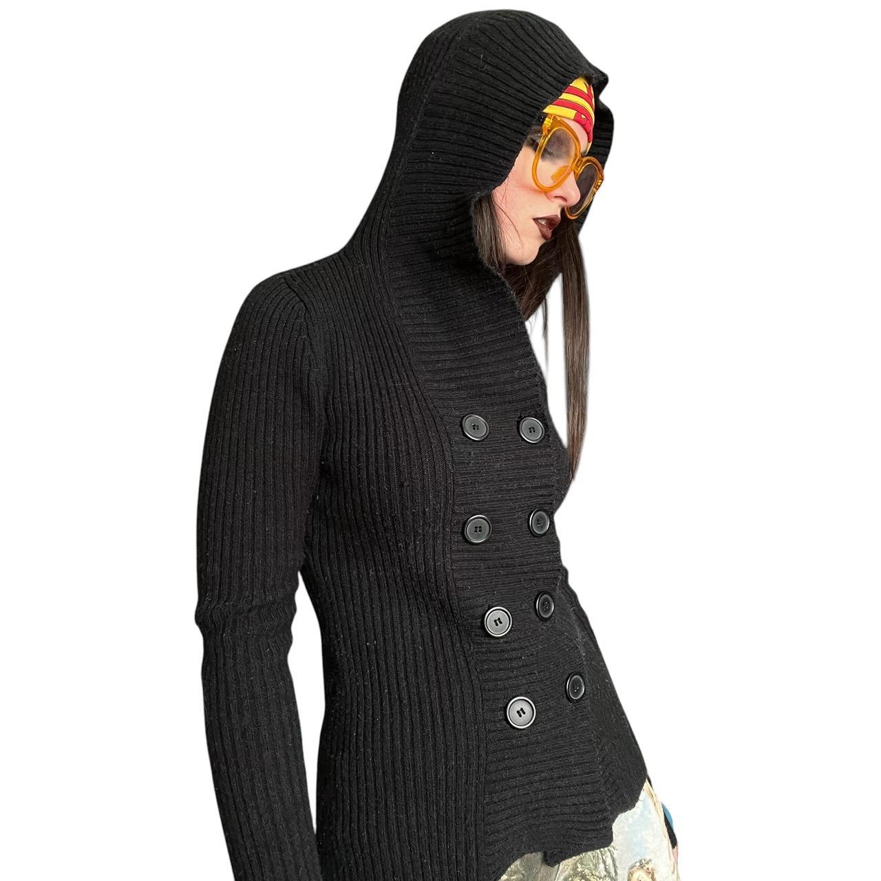 Hooded goth cardigan! Original gothic Y2K cardigan... | Depop