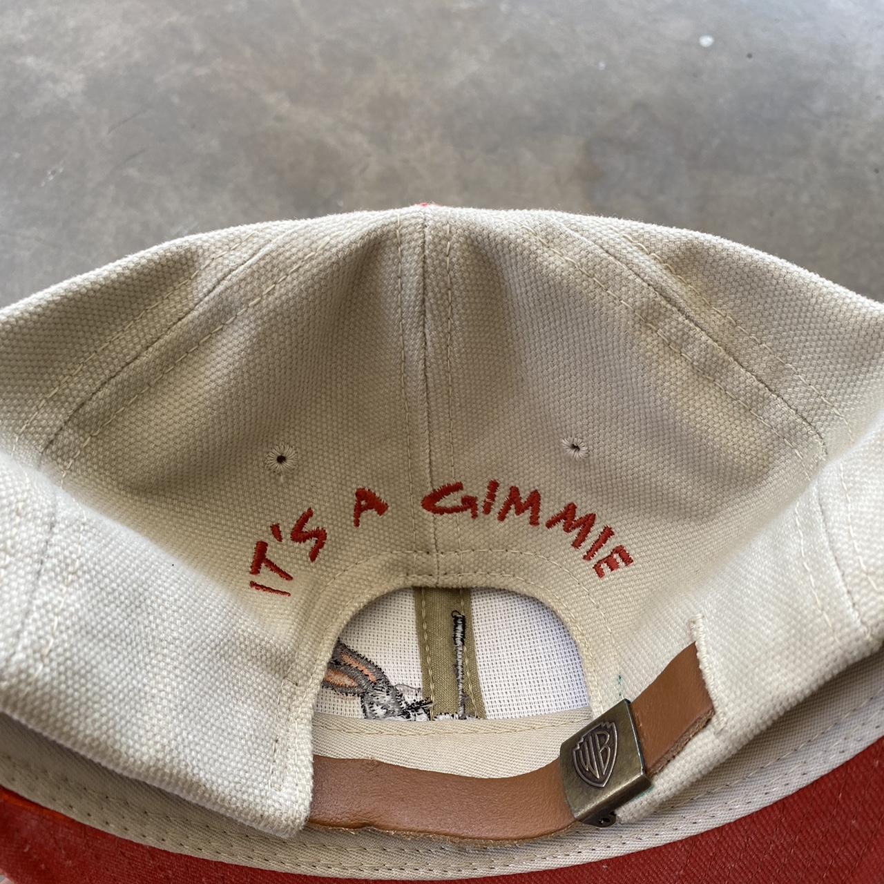 Looney Tunes Men's Cream and Orange Hat | Depop