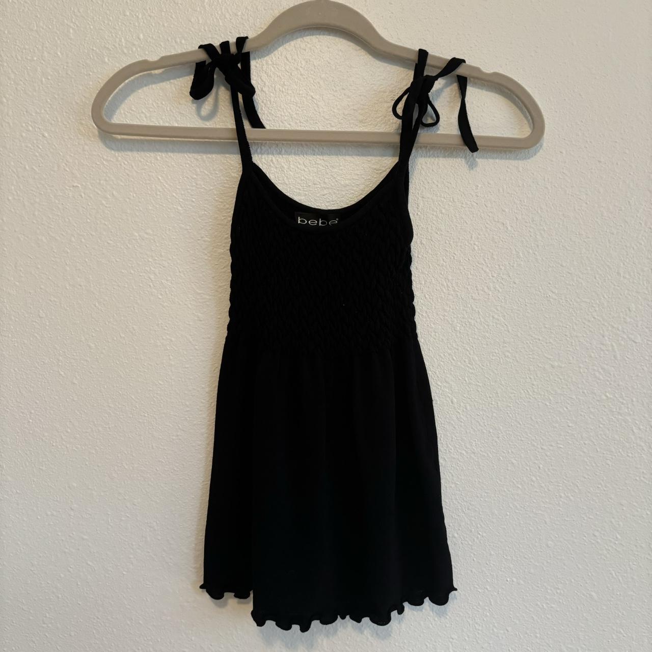 Vintage Bebe tank top Size xs Adjustable straps... - Depop