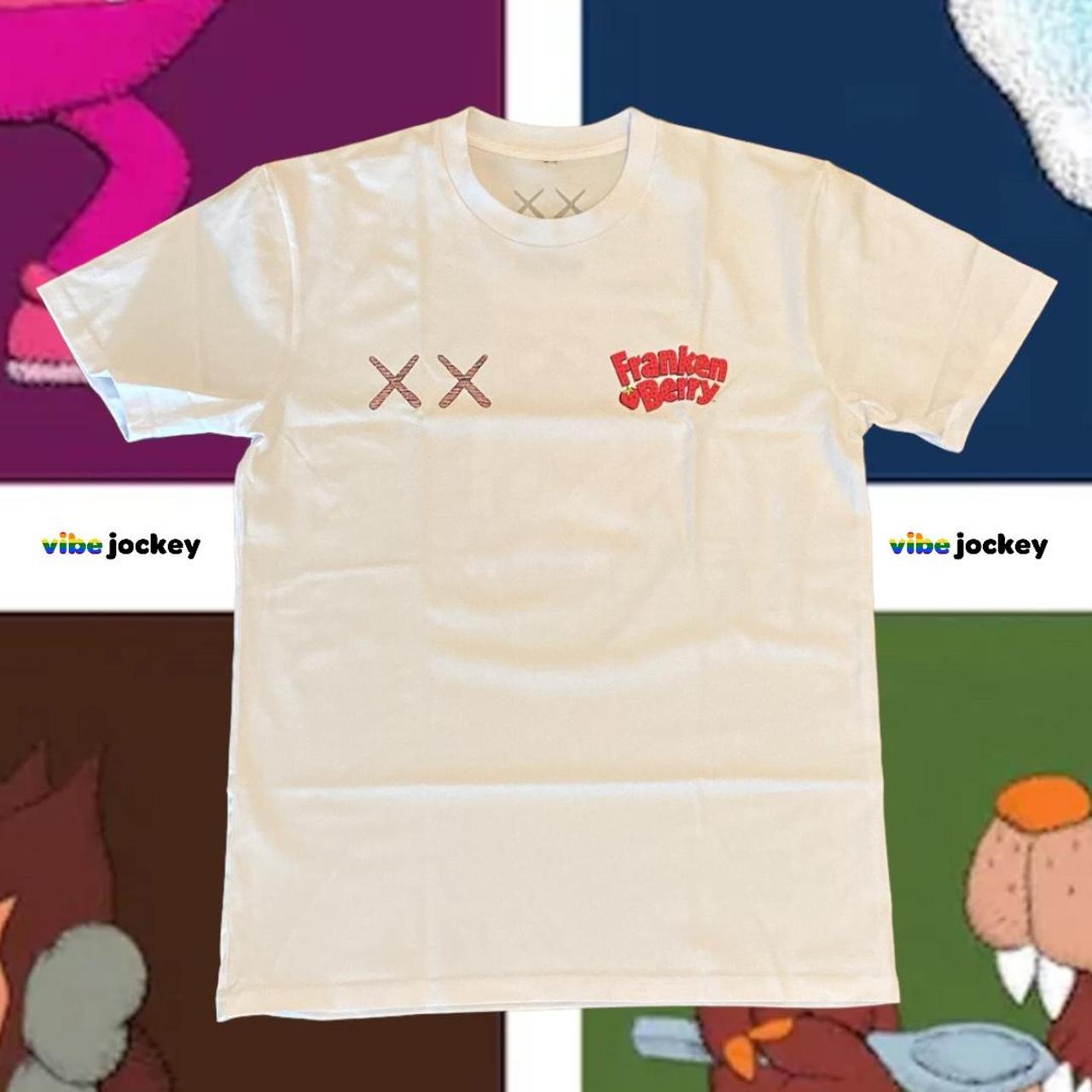 KAWS X Monster Franken Berry Tee - Depop
